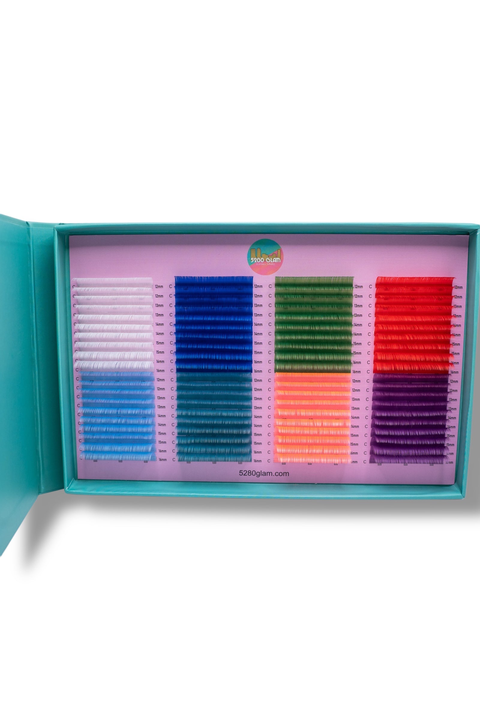 Mixed Color Lashes (0.03mm) – 5280 Glam